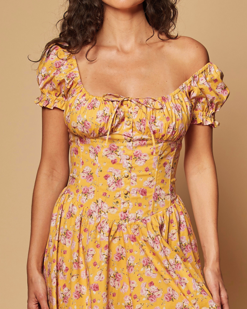 The Raw Milkmaid Dress